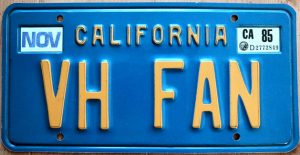 Van Halen Plates | Van Halen Plates