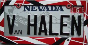 Van Halen Plates | Van Halen Plates